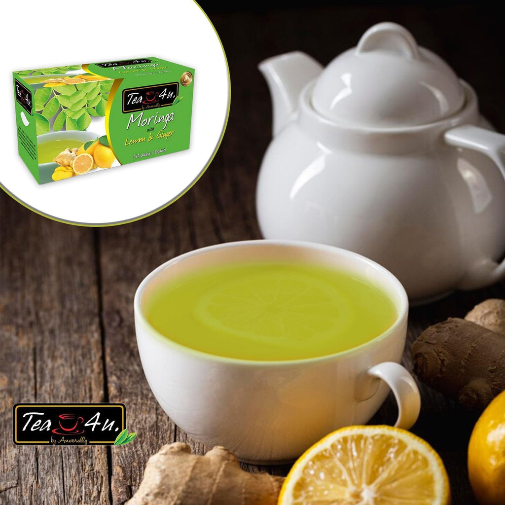 Lemon ginger tea for wellness