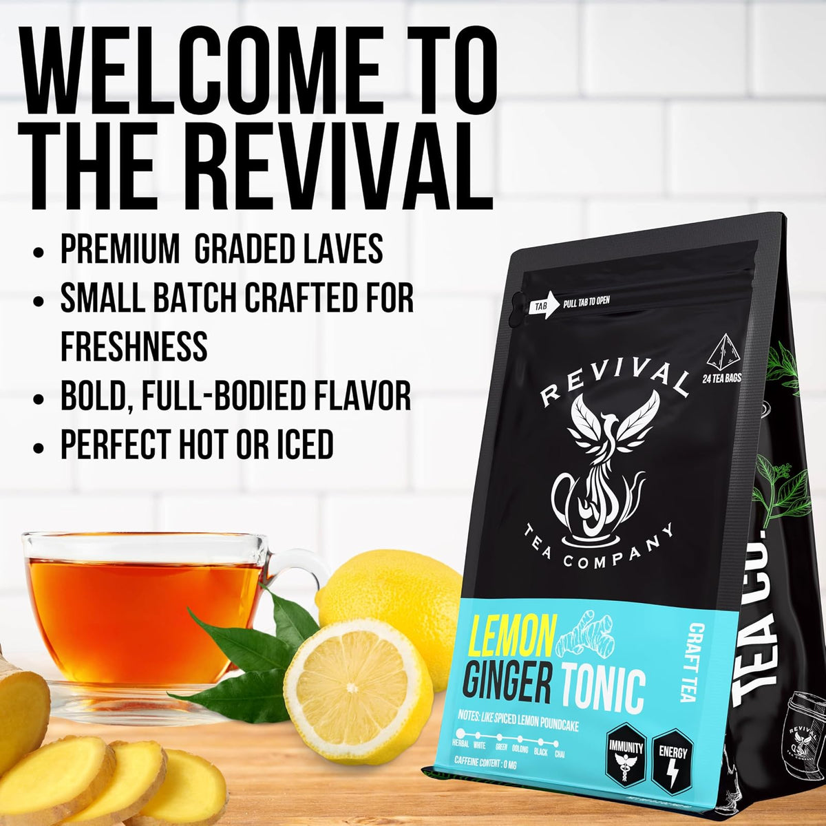 Lemon ginger tonic for digestion