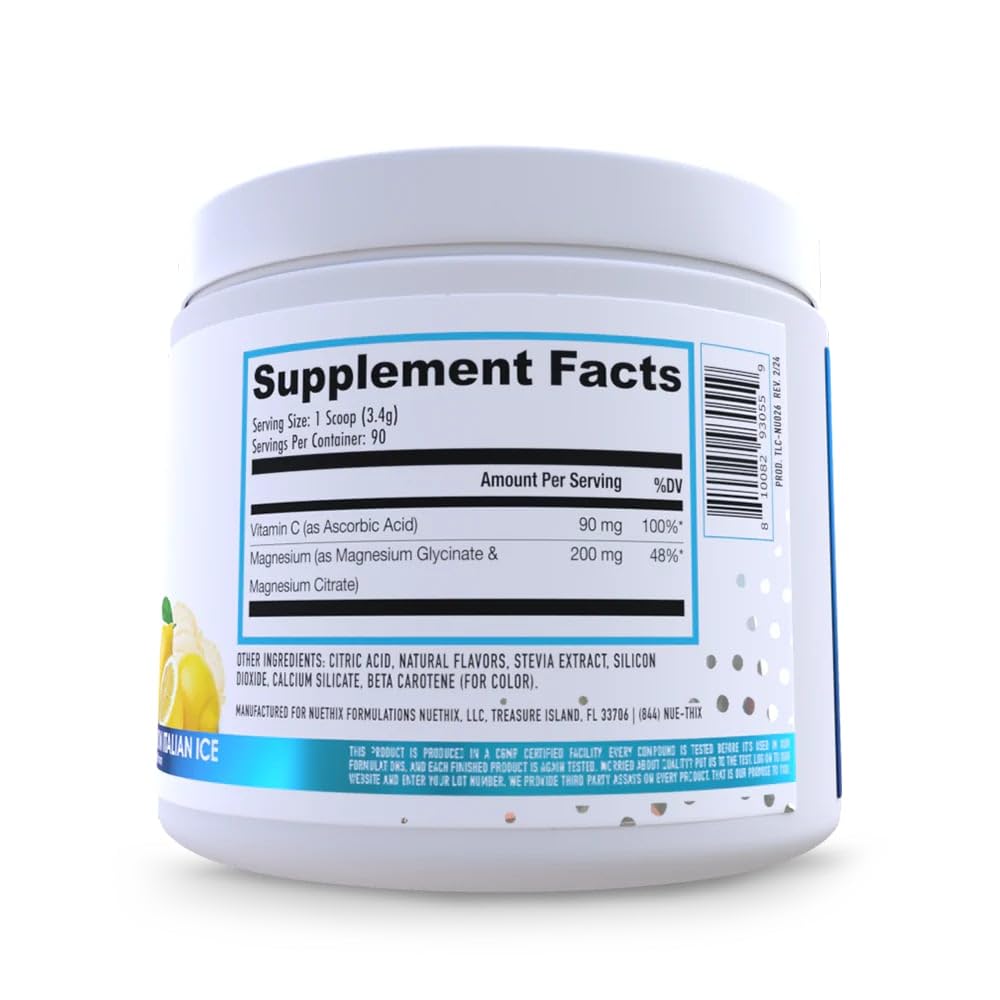 Lemon Italian Ice magnesium powder supplement