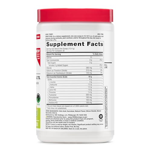 Lemon lime amino acids supplement