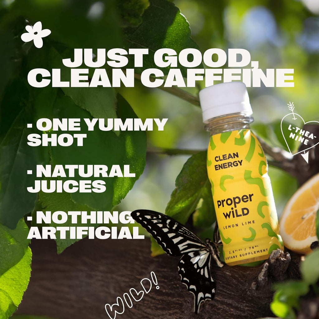 lemon lime clean energy shots