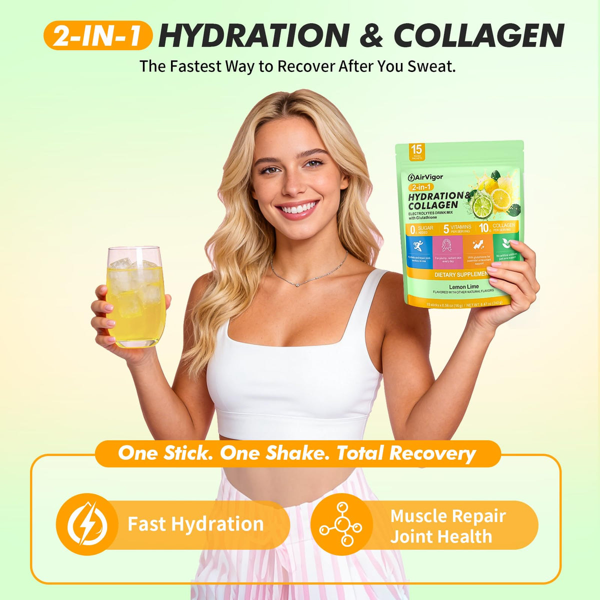 lemon lime collagen beauty supplement