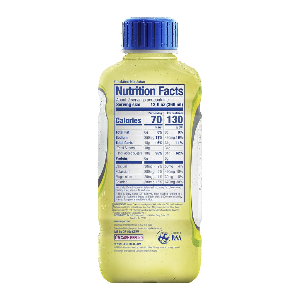lemon-lime electrolyte beverage for sports
