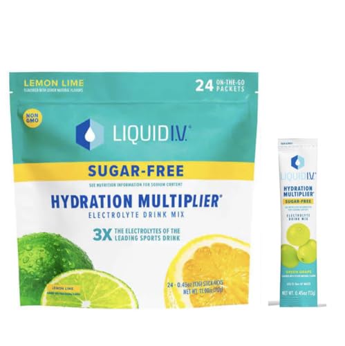 Lemon lime electrolyte drink mix packets
