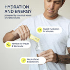 Lemon lime electrolyte drink mix packets
