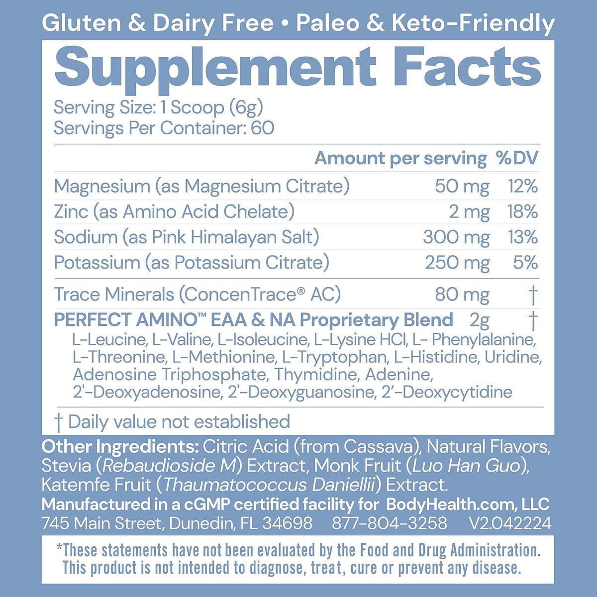 Lemon lime electrolyte drink mix