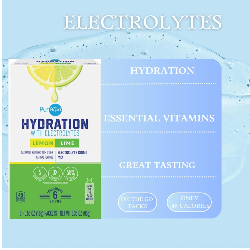 Lemon-lime electrolyte drink sticks