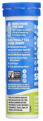 Lemon lime electrolyte drink tablets