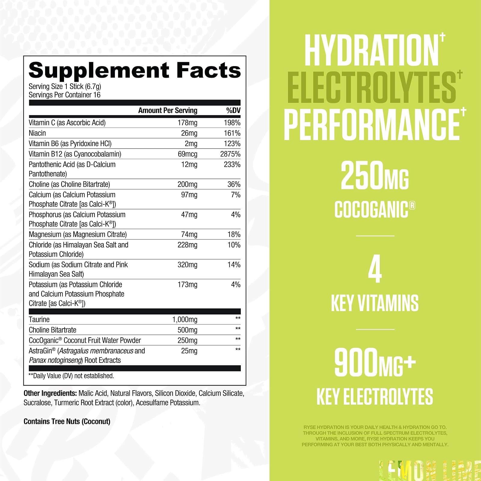lemon lime electrolyte packets for sports