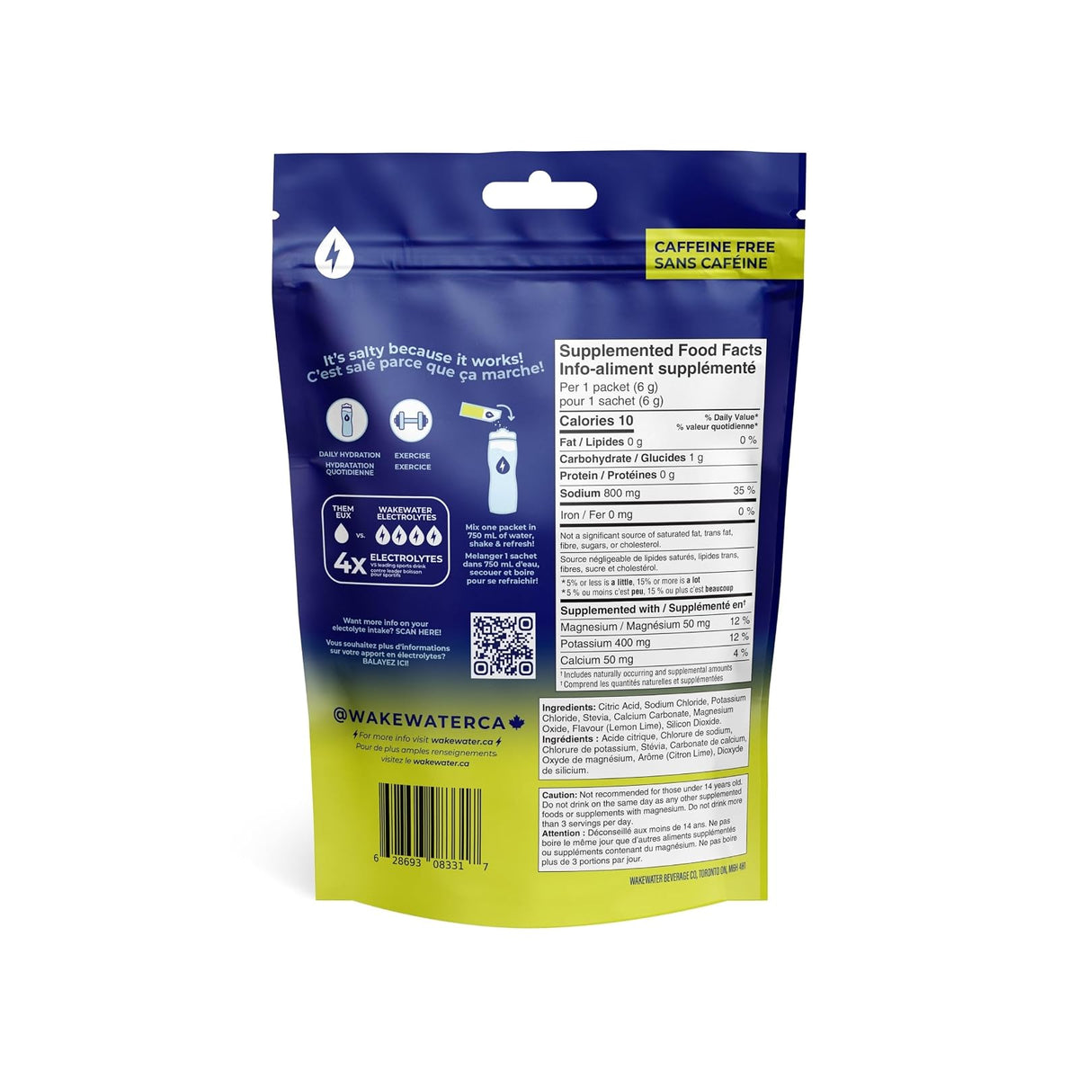 Lemon lime electrolyte powder for energy