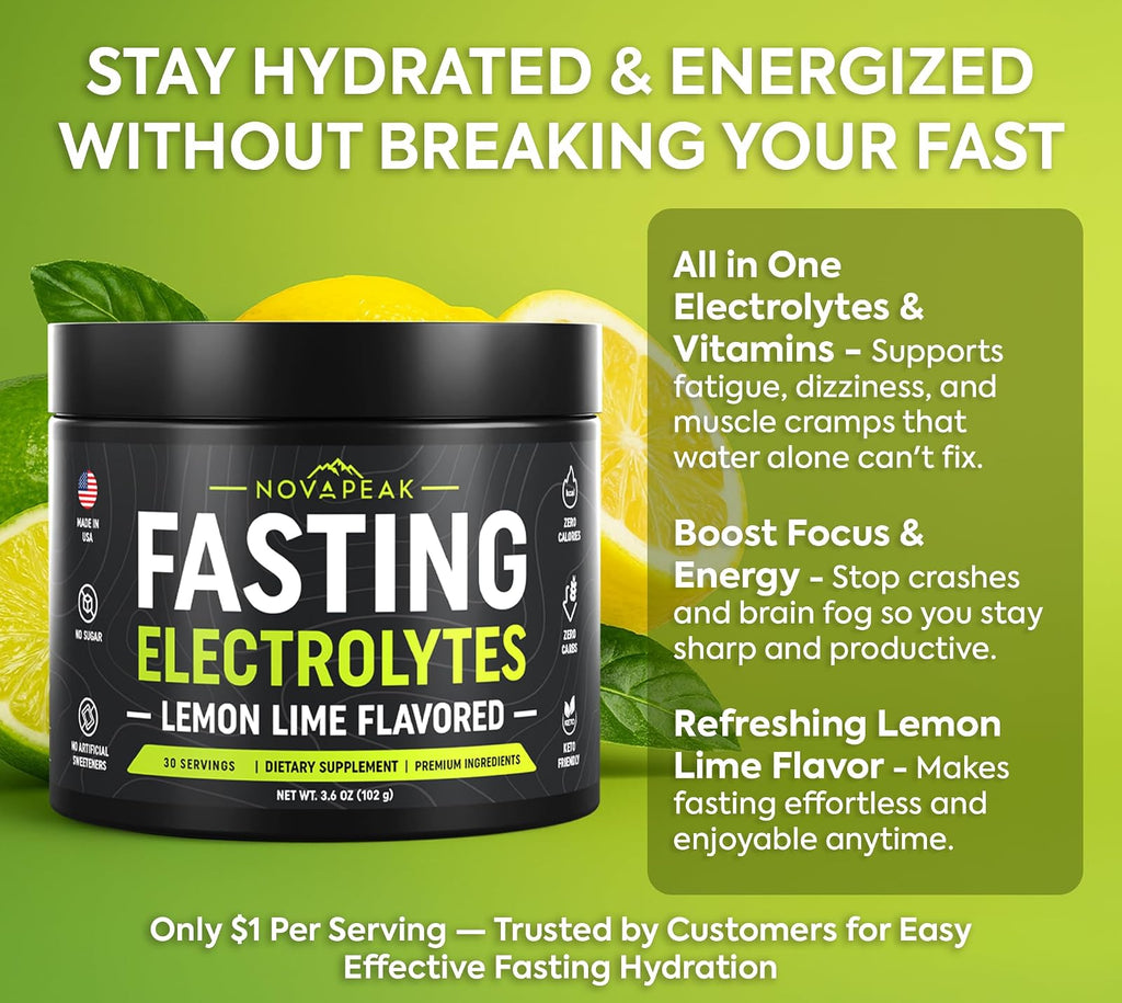 Lemon lime electrolyte powder for energy