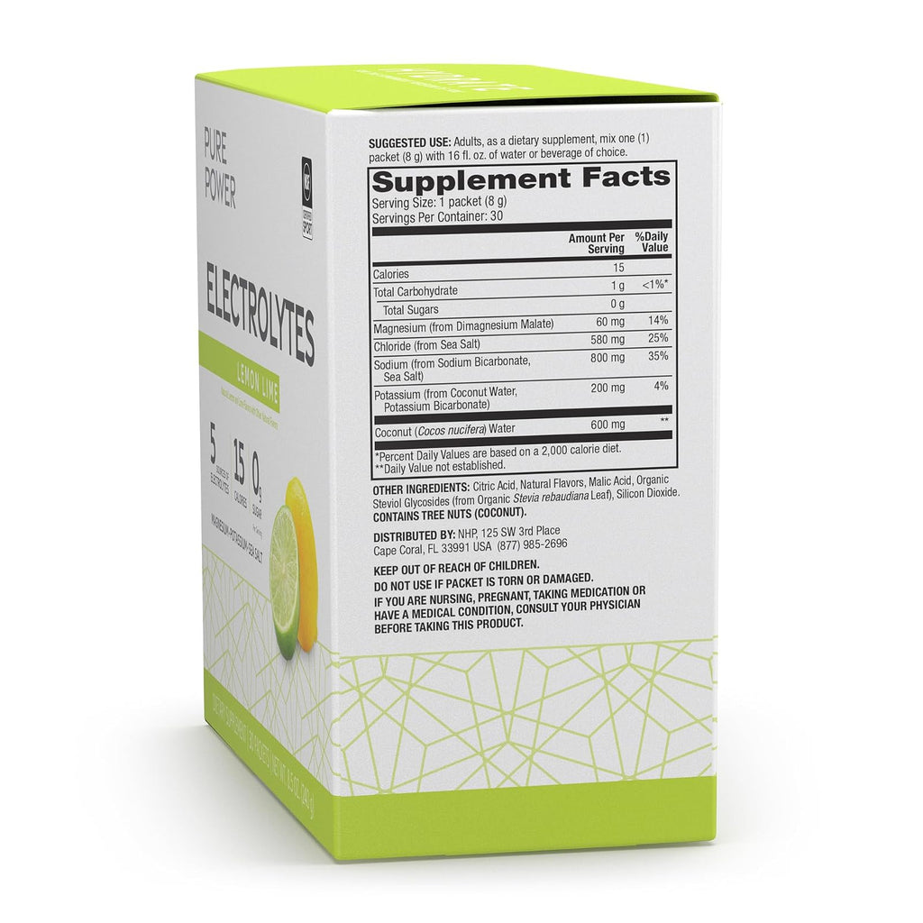lemon lime electrolyte powder packets