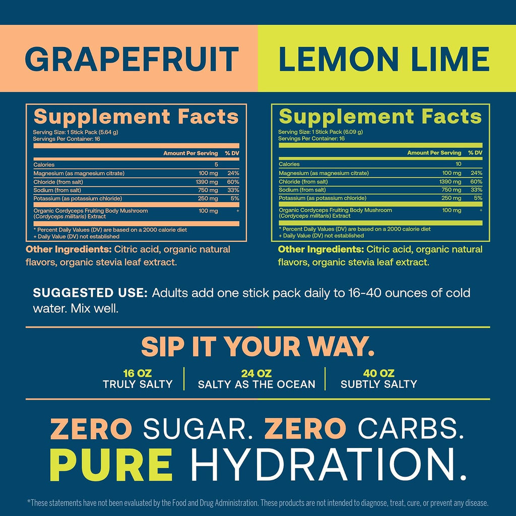 lemon lime electrolyte stick packs