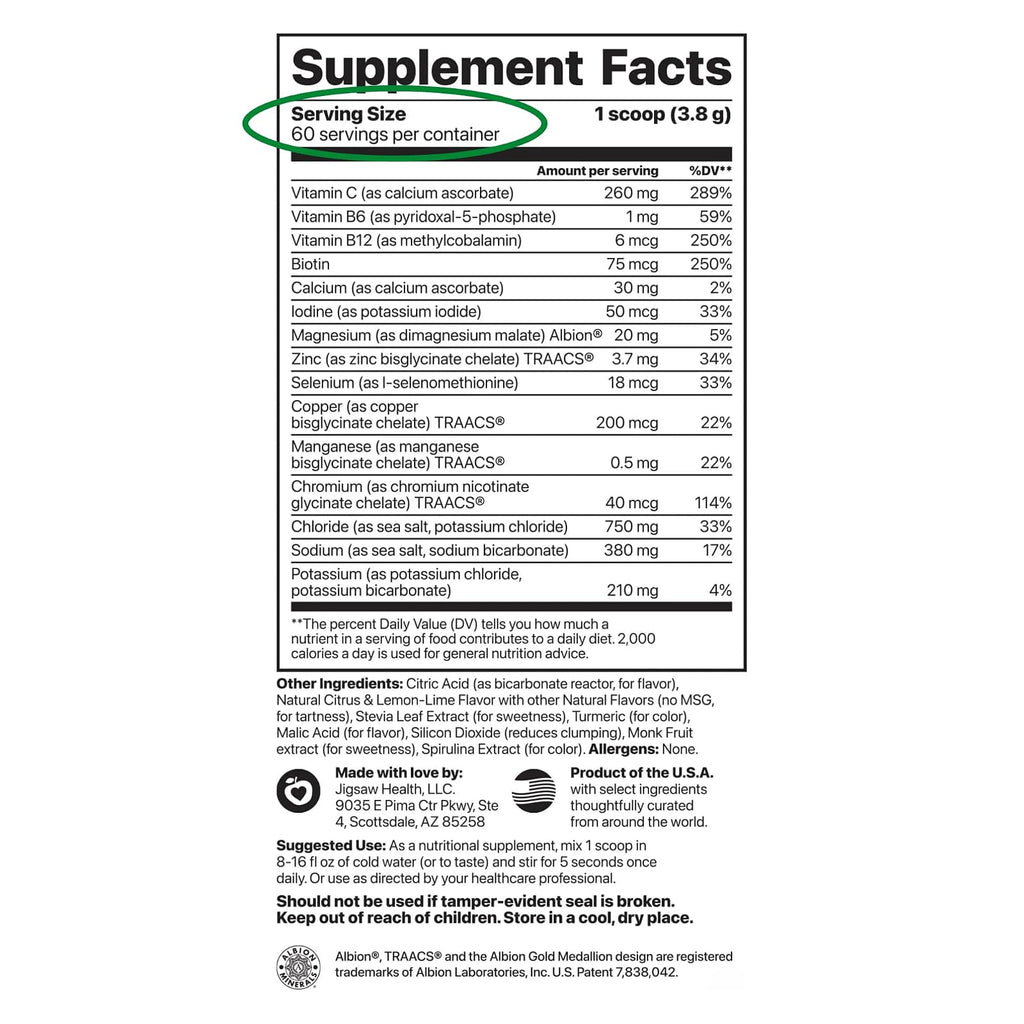 Lemon-lime electrolyte tablets for energy