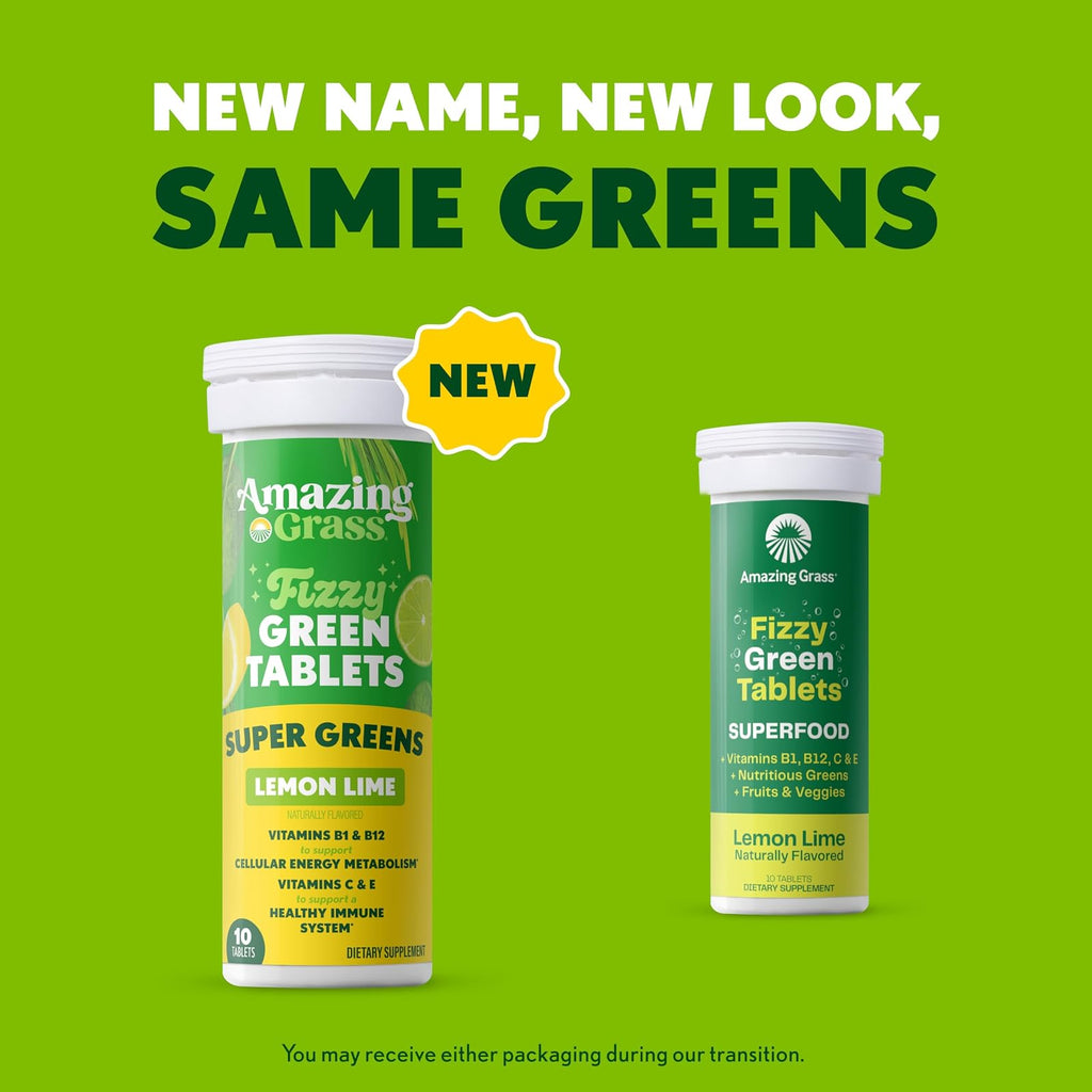 Lemon lime fizzy superfood tablets