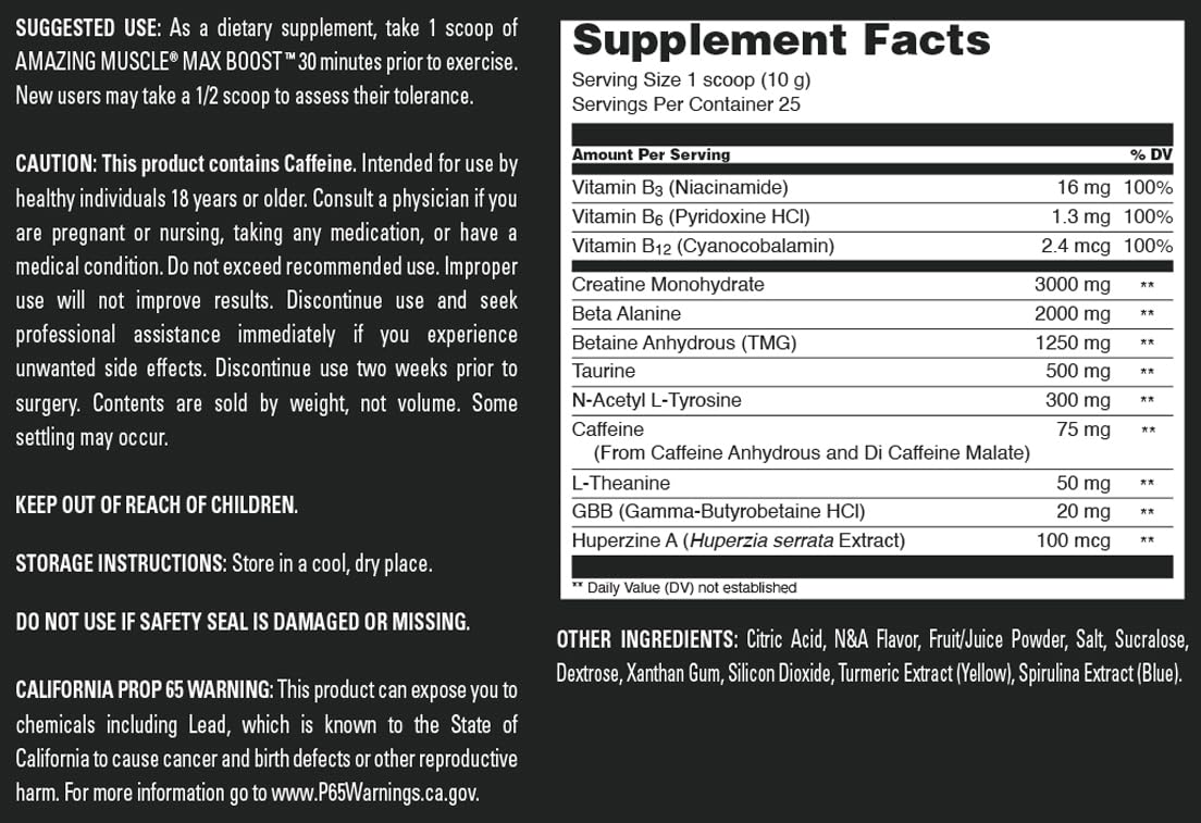 lemon lime flavour pre-workout supplement