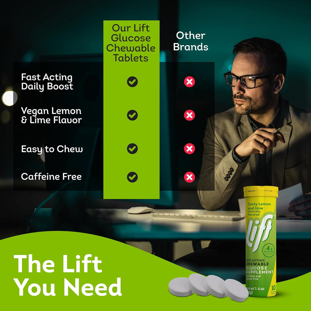 lemon lime glucose tablets for quick energy