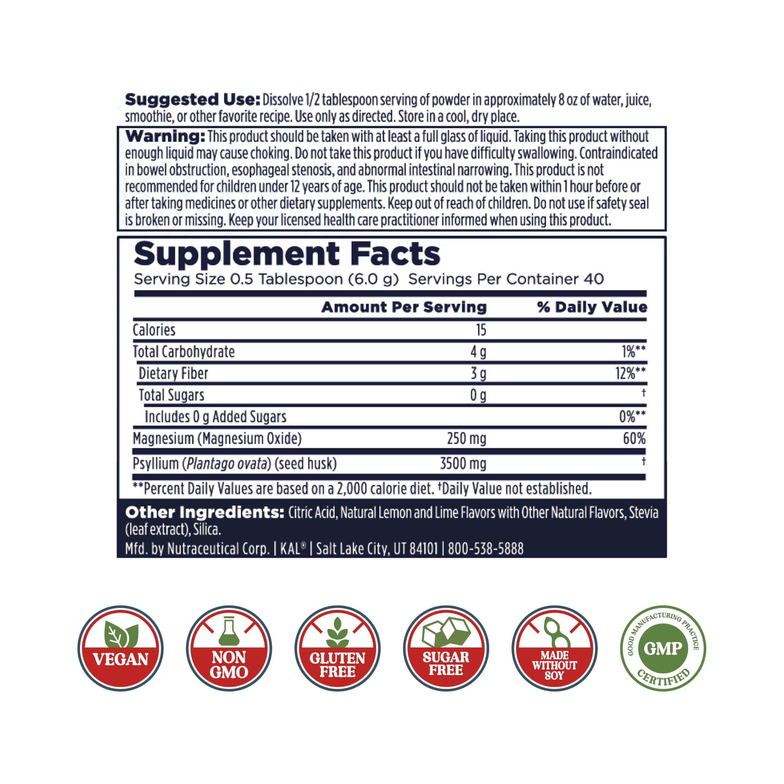 lemon lime magnesium fiber powder