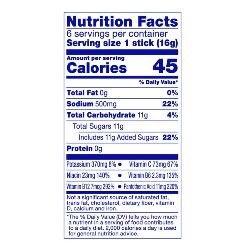 Lemon-lime sports drink for energy