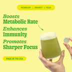 Lemon lime supergreens for daily wellness