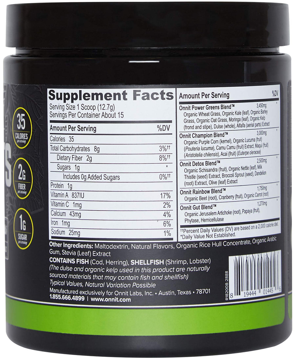 Lemon Mint flavor nutrient blend