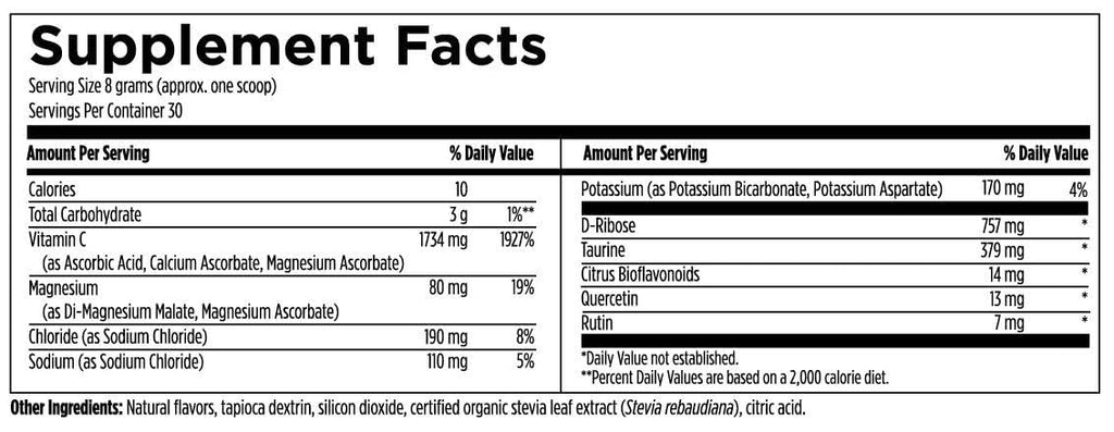 Lemon-orange hydration complex powder