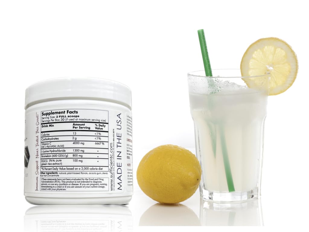 lemon peach vitamin C powder