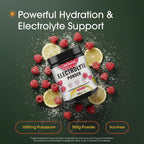 lemon raspberry electrolyte powder for energy