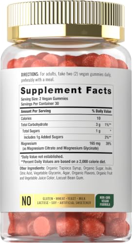 lemon raspberry flavour magnesium gummies