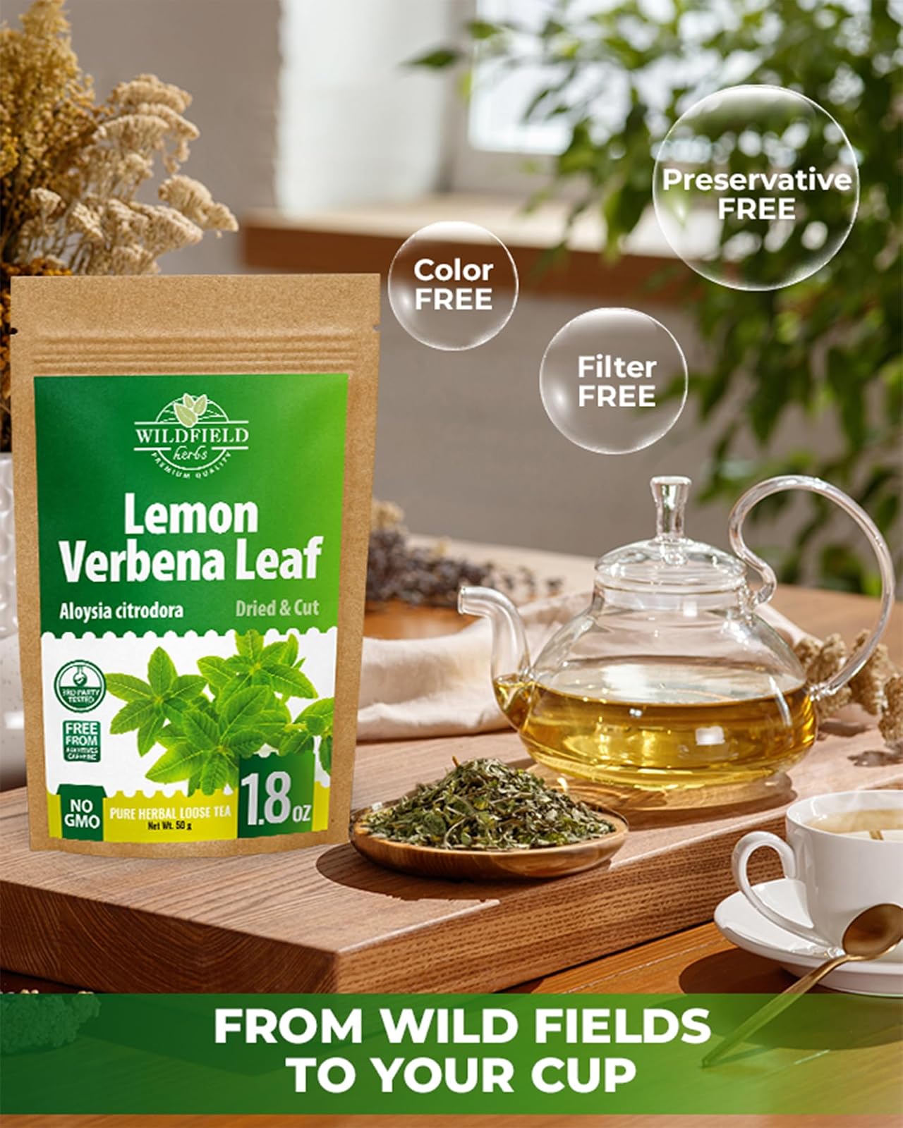 Lemon verbena herbal detox tea