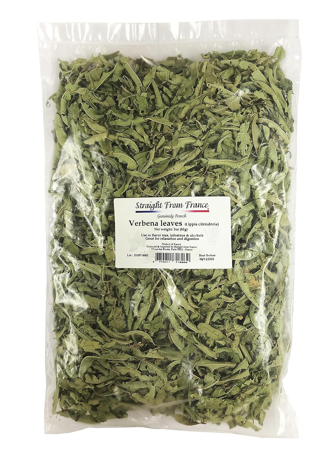 lemon verbena herbal tea leaves