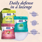 Lemon zinc throat lozenges for relief