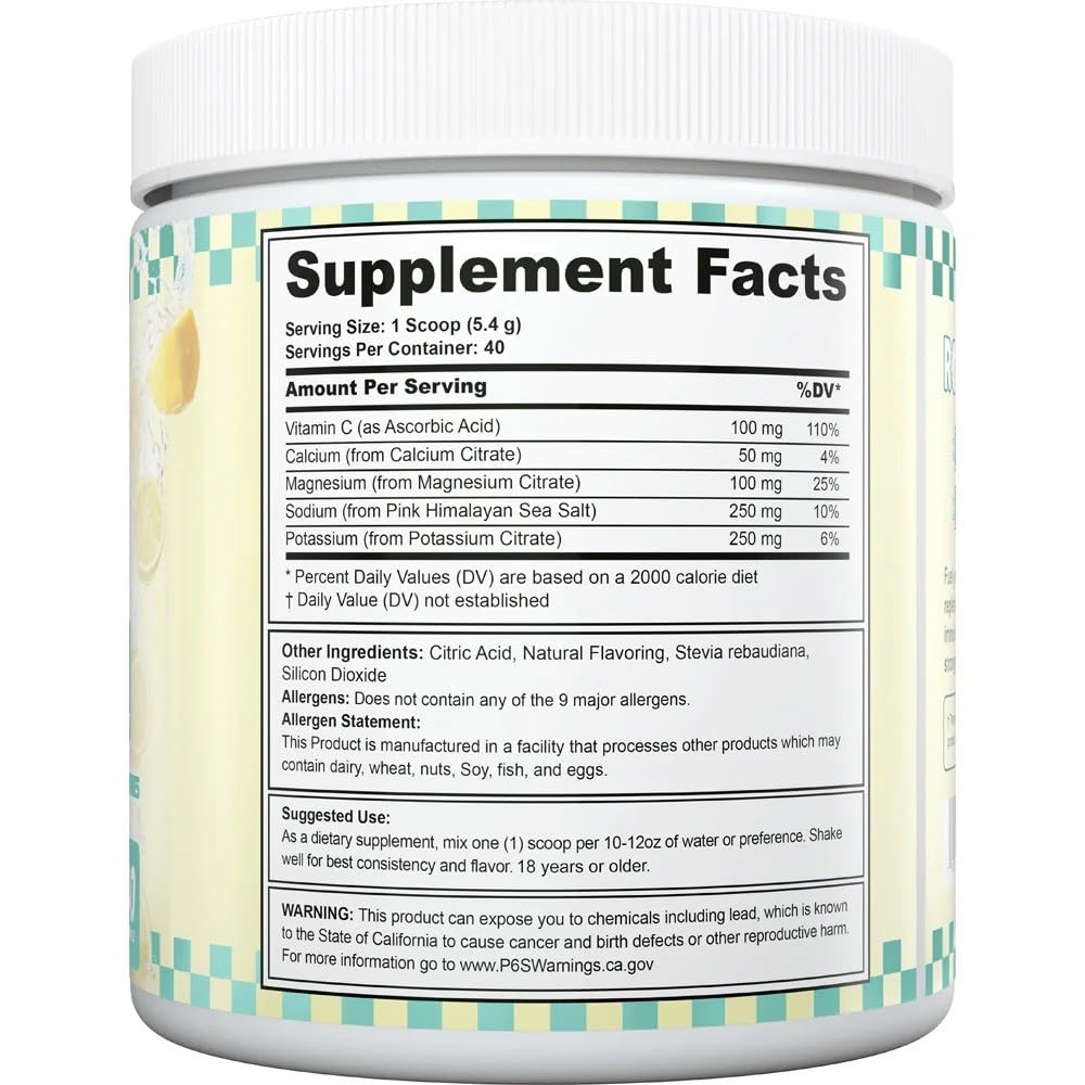 lemonade electrolyte powder for sports