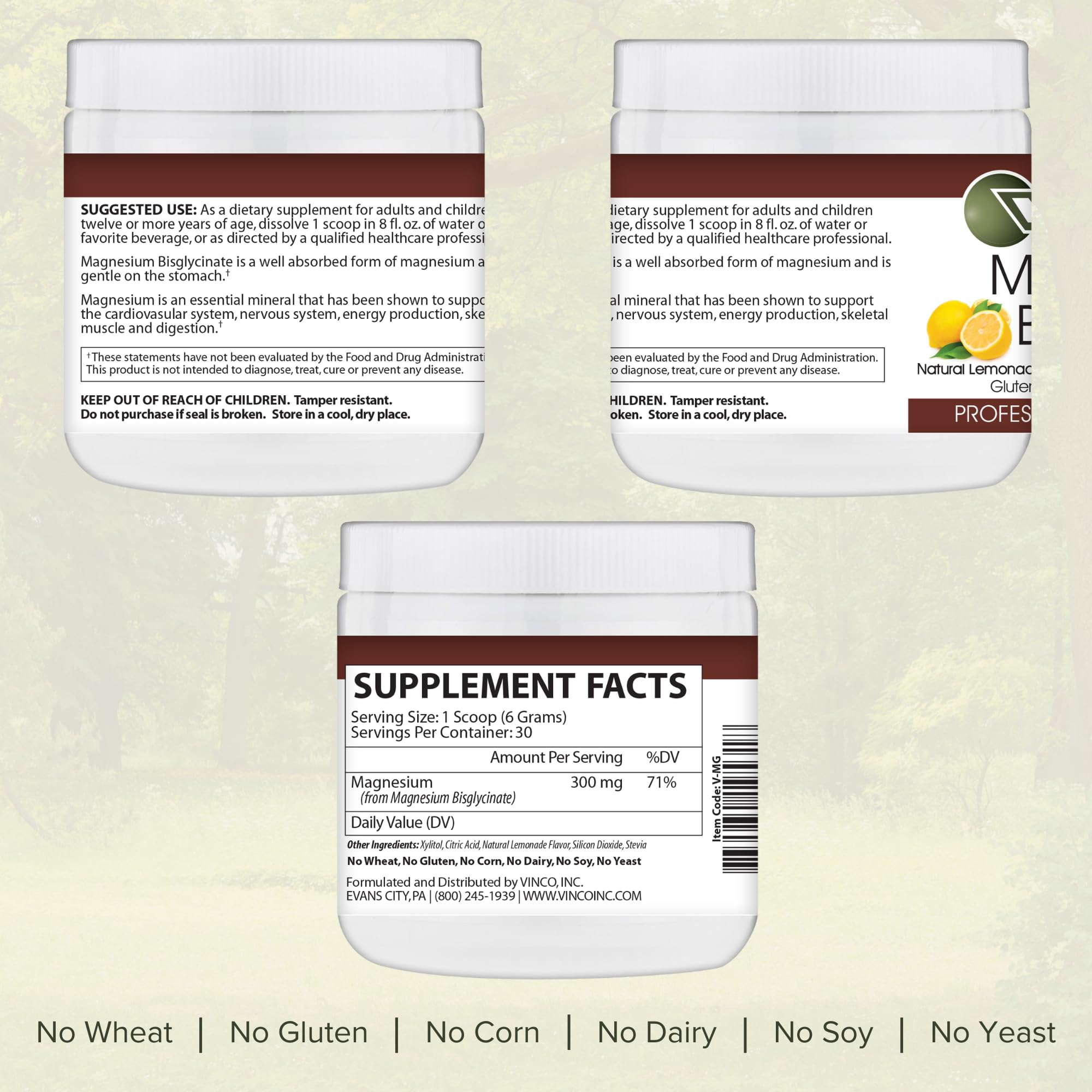 lemonade flavour magnesium supplement