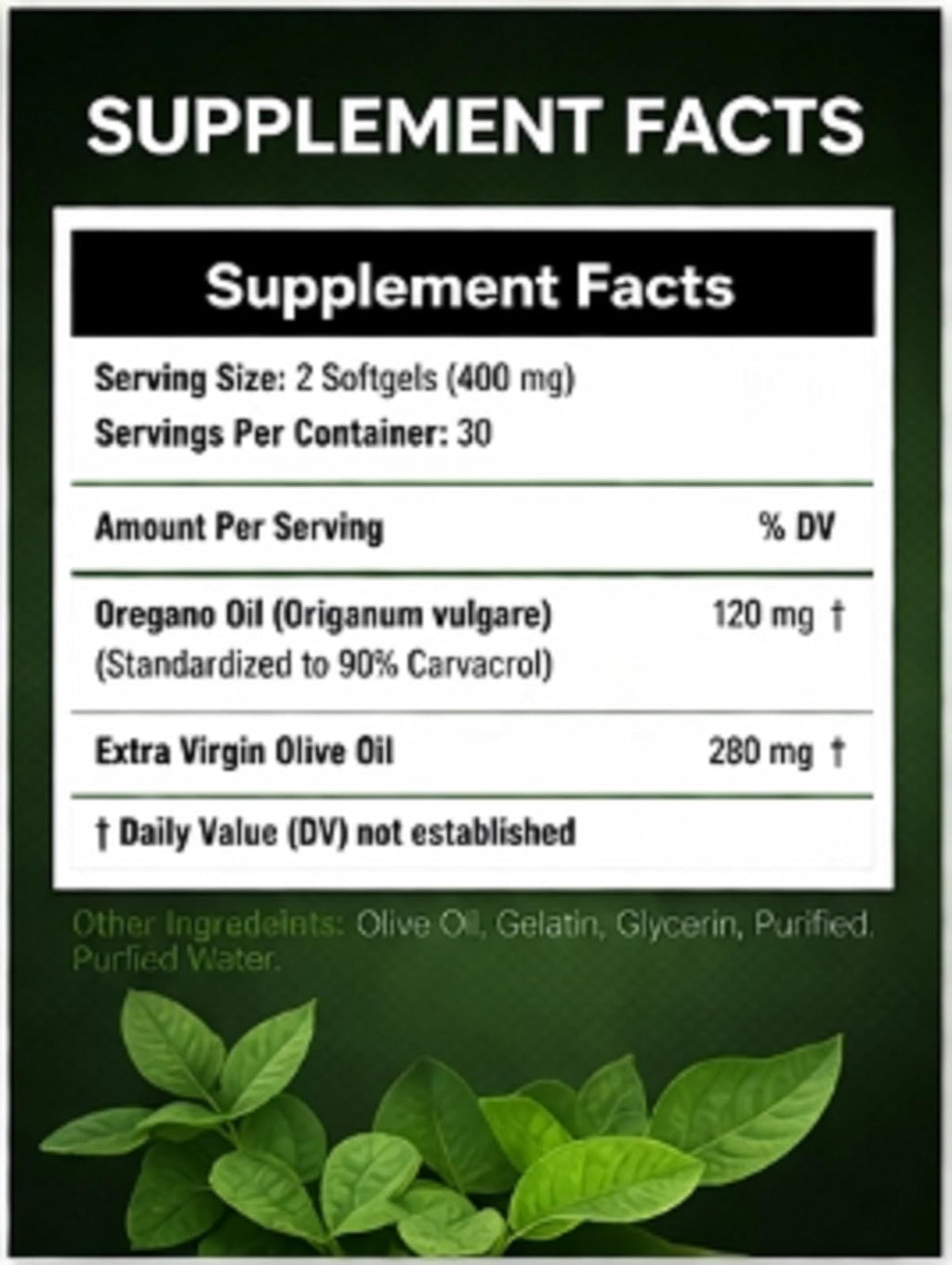 Lenico oregano oil for antioxidant support