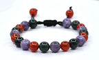 Lepidolite gemstone bracelet promoting wellness