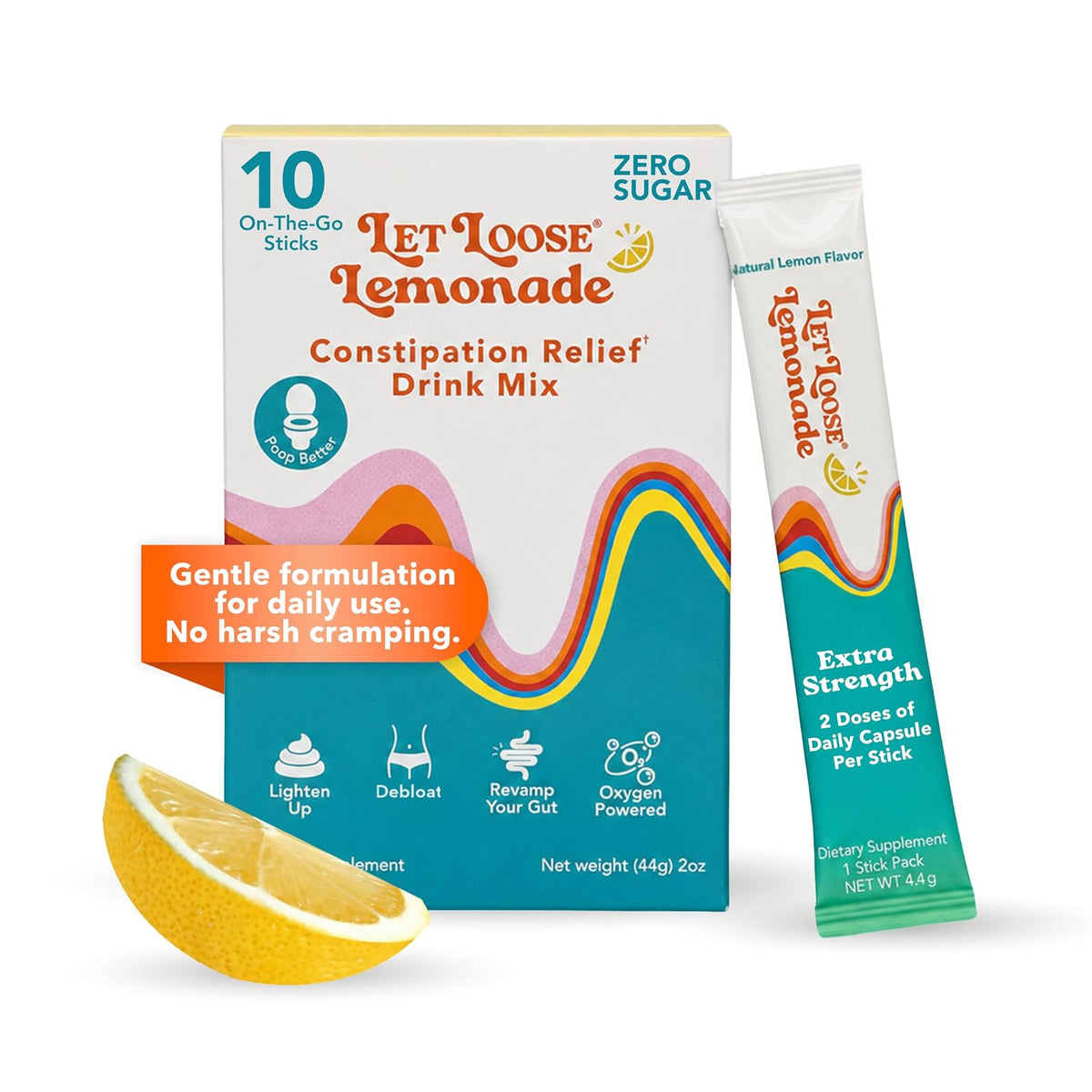 Let Loose Magnesium drink mix sticks