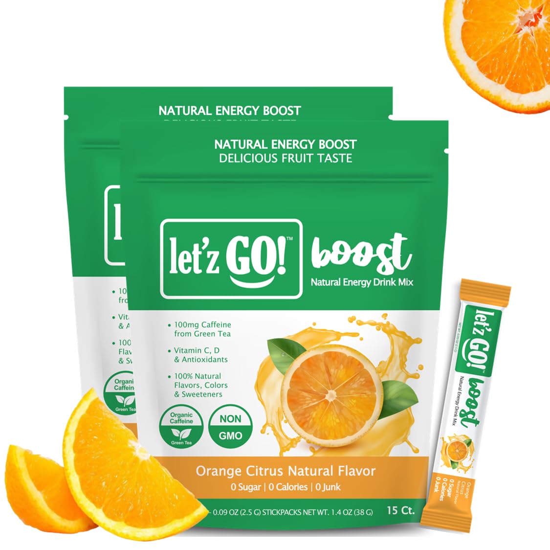 Let'z Go Clean Energy Drink Mix packets
