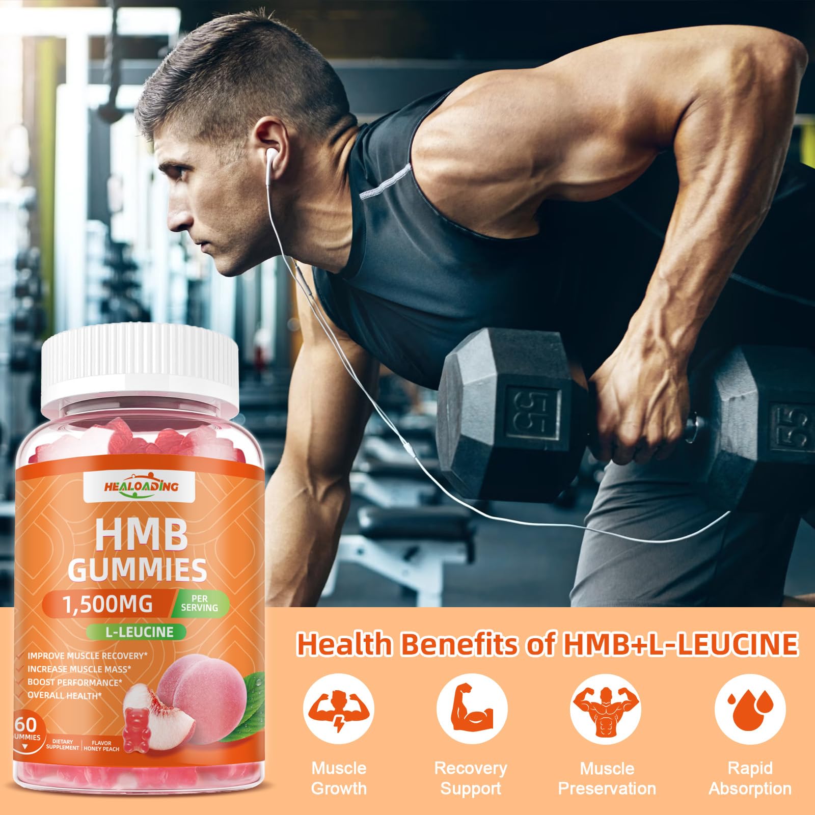 Leucine gummies for enhanced performance
