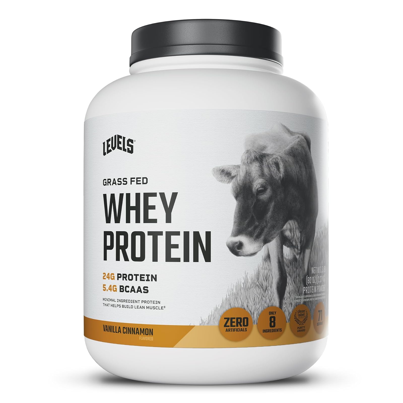 Levels whey protein powder vanilla cinnamon