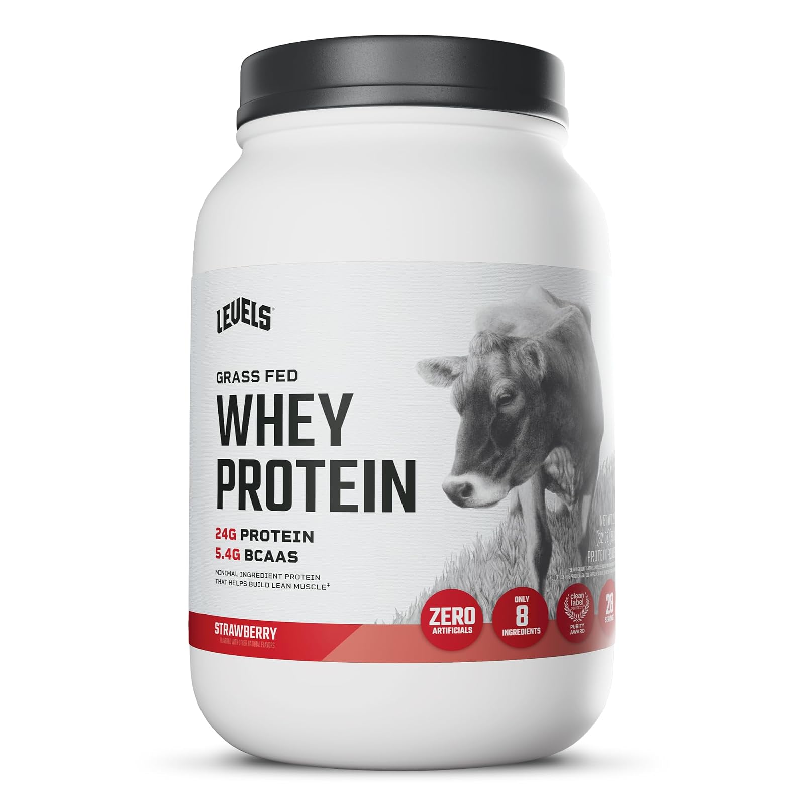 Levels whey protein strawberry flavour