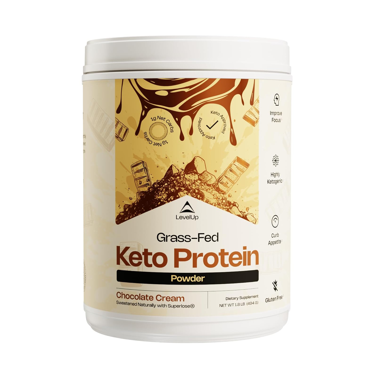 LevelUp whey protein chocolate cream
