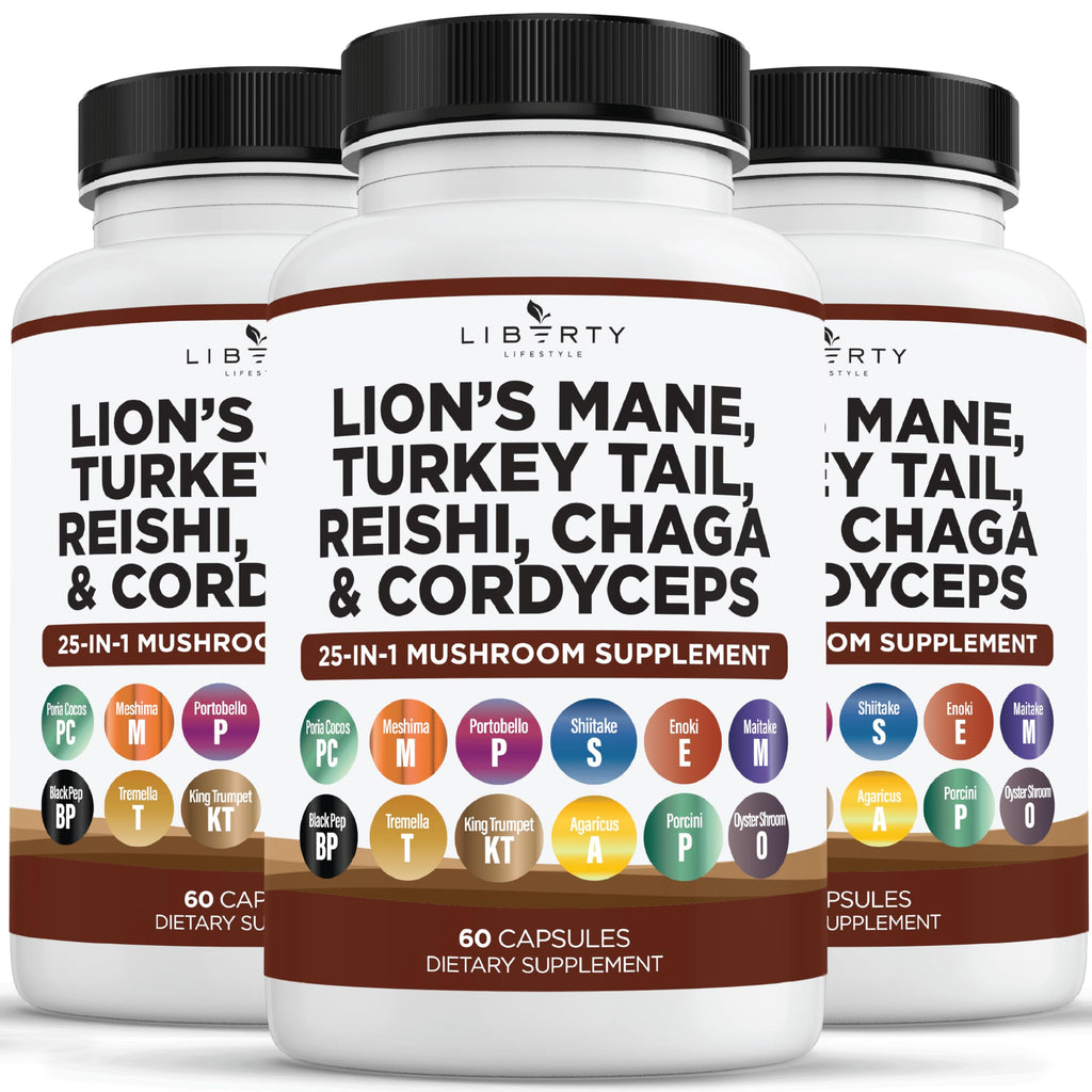Liberty Lifestyle mushroom supplement benefits