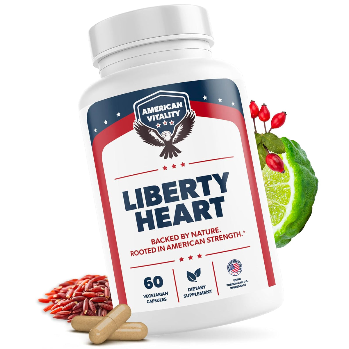 Liberty Red Yeast Rice capsules for heart health