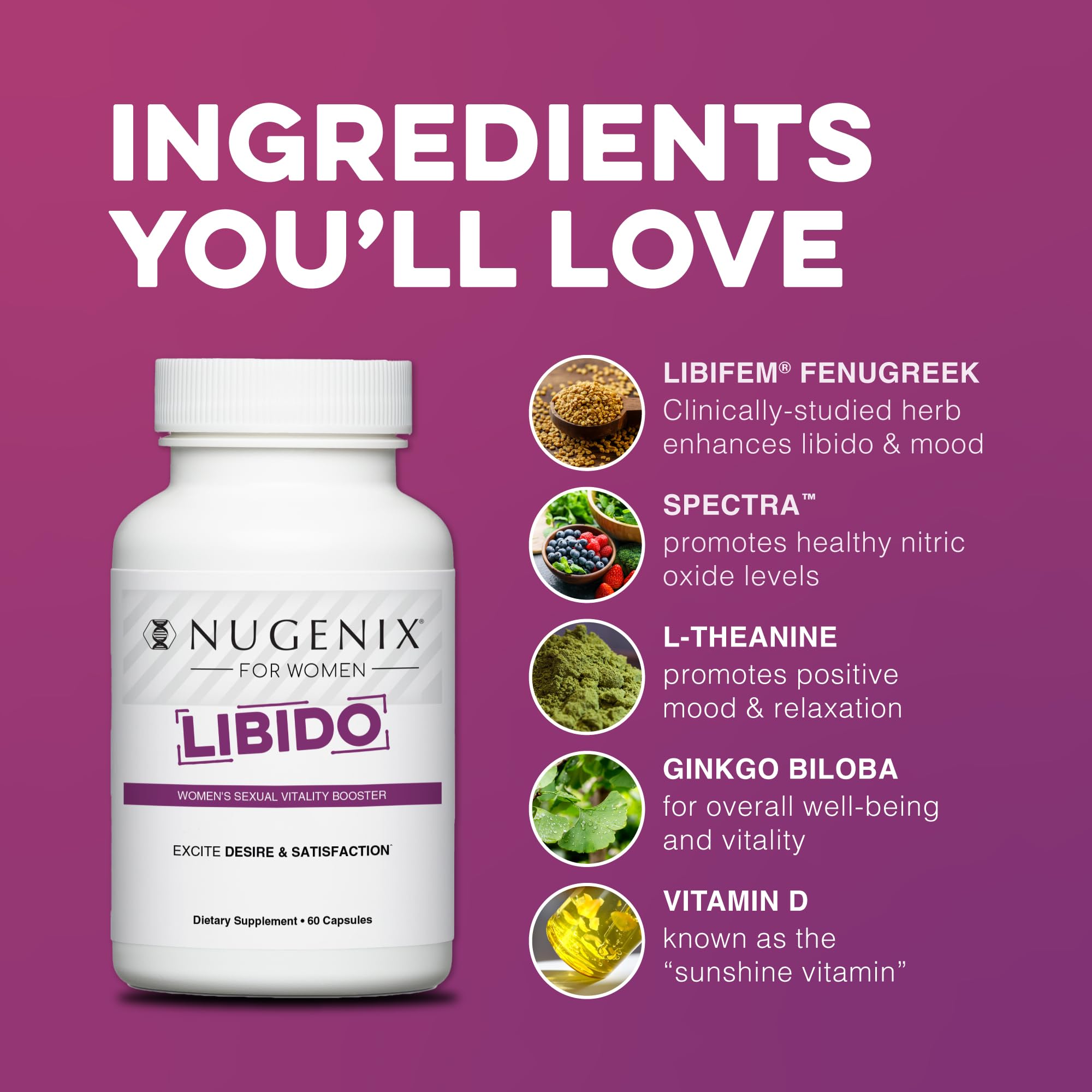 Libido support vitamins for women's health