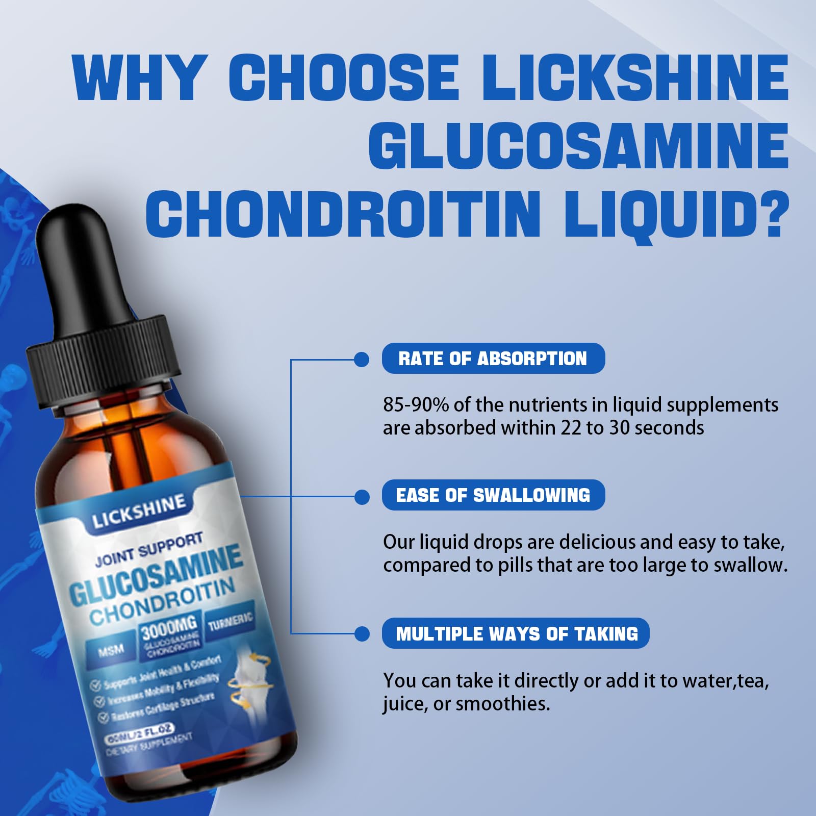 Lickshine drops for active lifestyle
