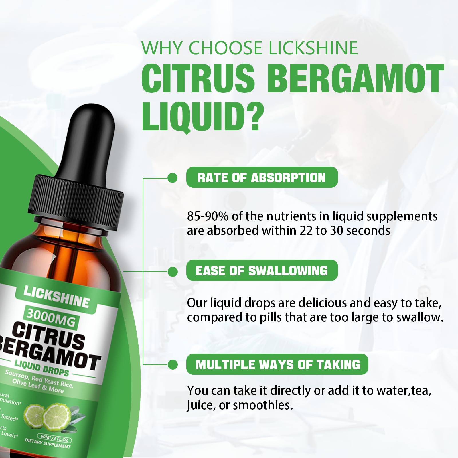 Lickshine drops for healthy aging