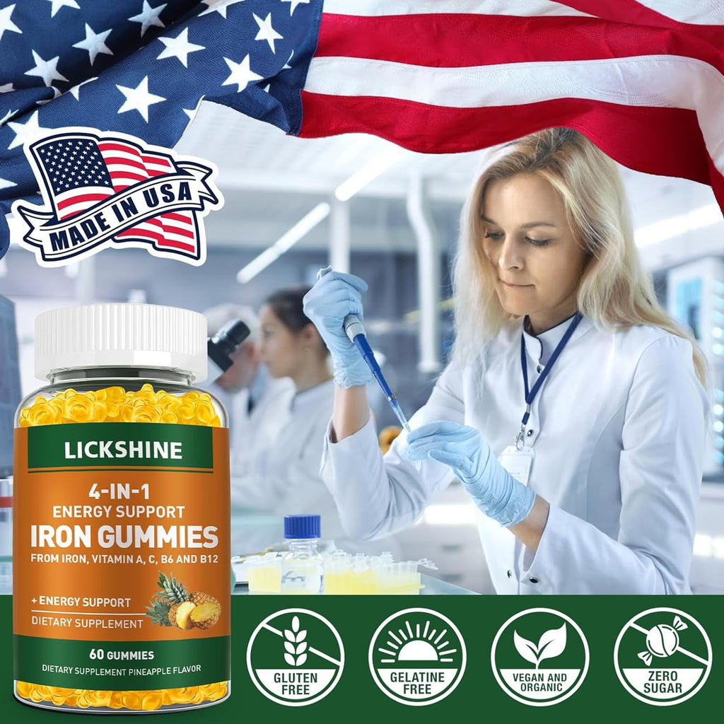 Lickshine iron gummies for daily wellness