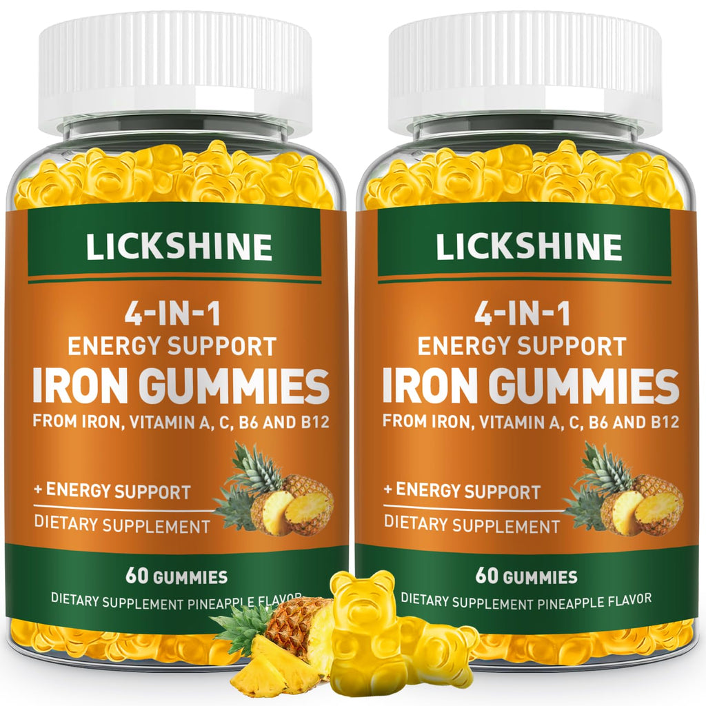 Lickshine iron supplement gummies for women