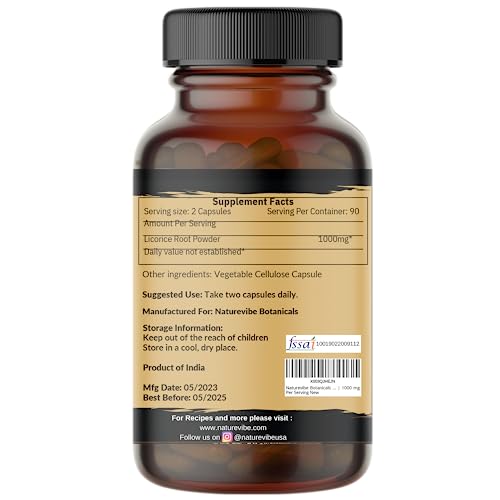 Licorice root capsules for digestive support